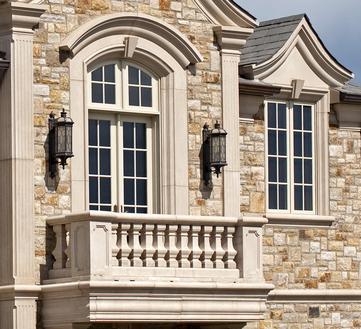 Showcase - Customized architectural masonry facade with period details