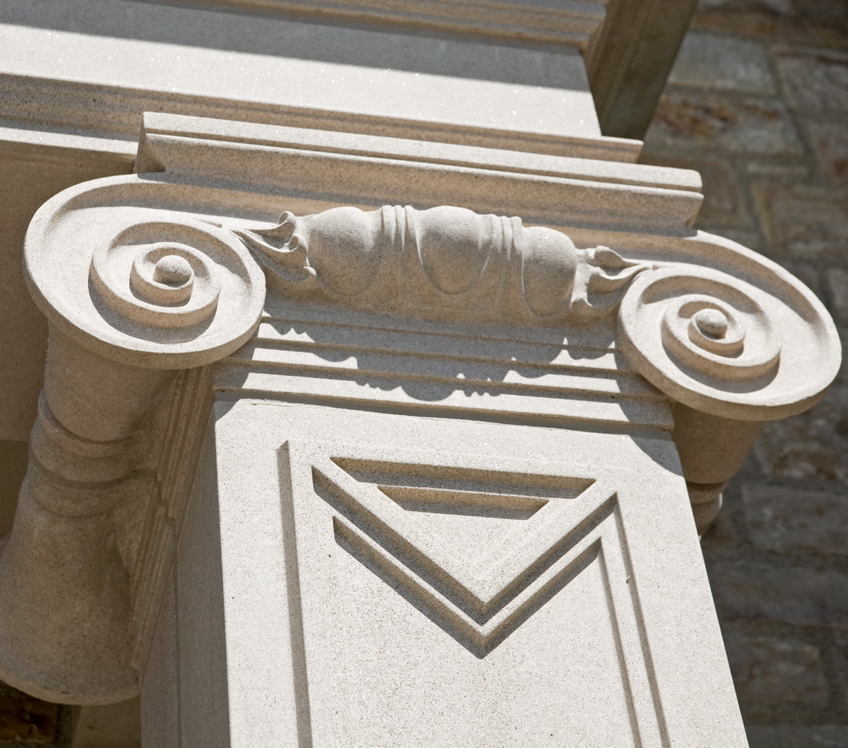 Showcase - Customized architectural masonry facade with period details