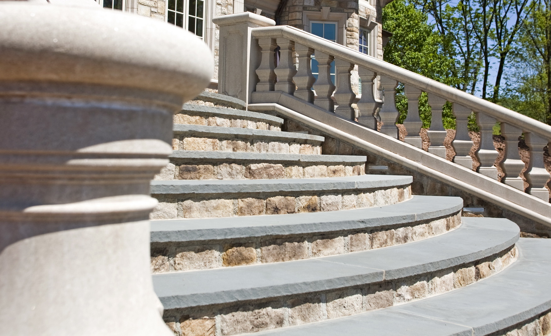 Showcase - Customized architectural masonry facade with period details