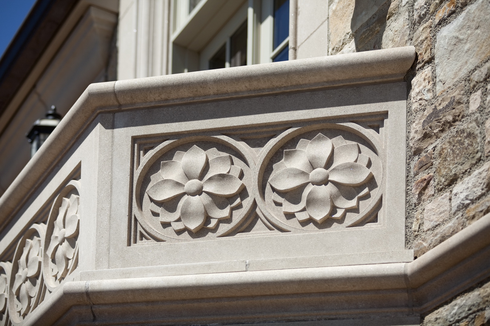 Showcase - Customized architectural masonry facade with period details