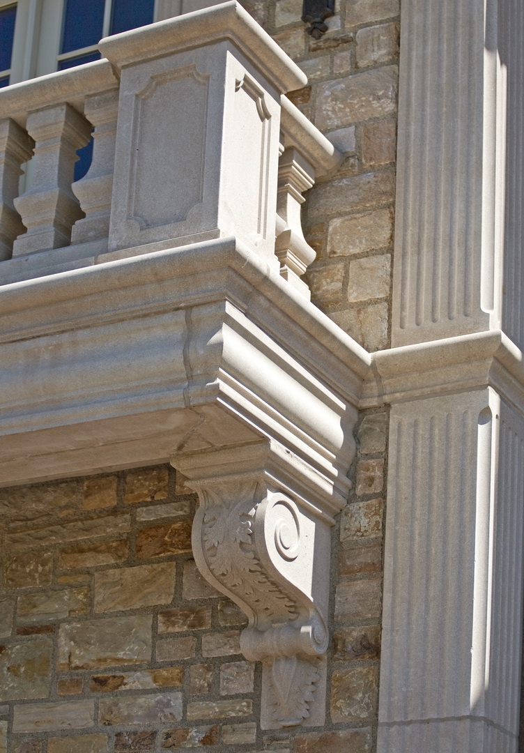 Showcase - Customized architectural masonry facade with period details