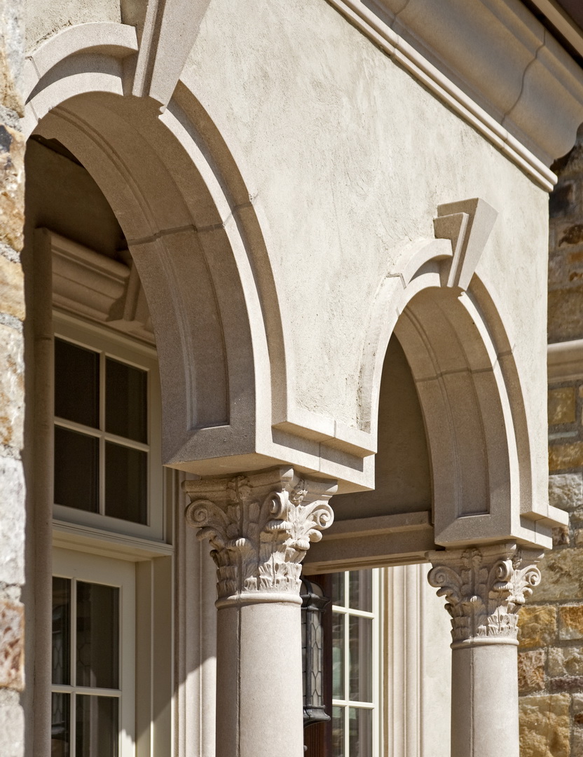 Showcase - Customized architectural masonry facade with period details